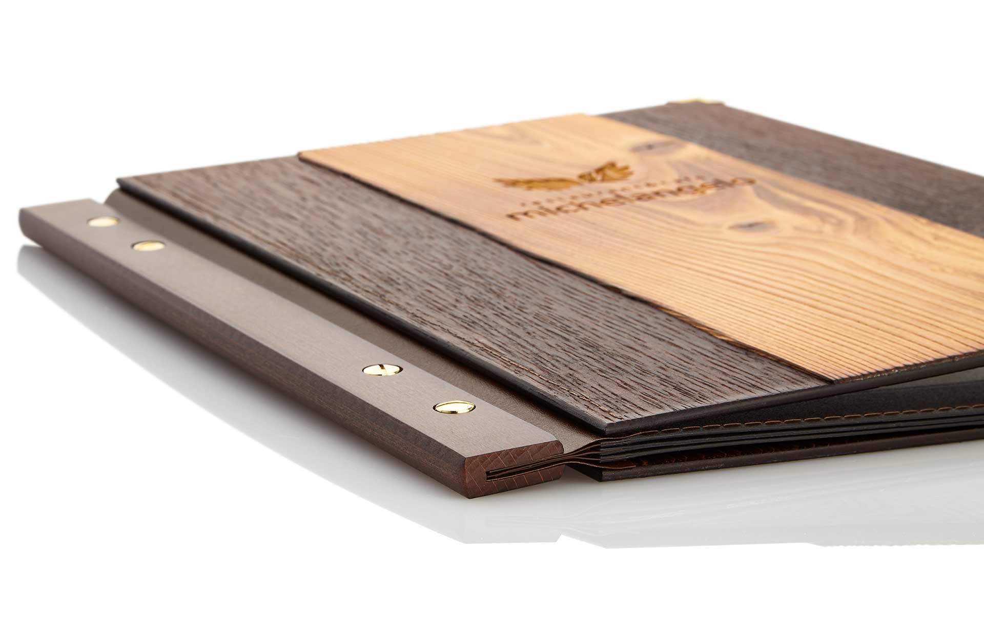 Wooden menu - Gastrotopcard Men